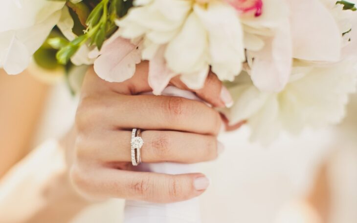 Ring Placement 101 ─ What Goes First—Engagement or Wedding Ring? - SQM ...